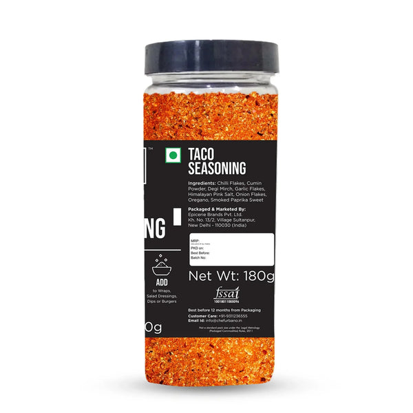 Chef Urbano Spice Mix Taco Seasoning 180 Gms